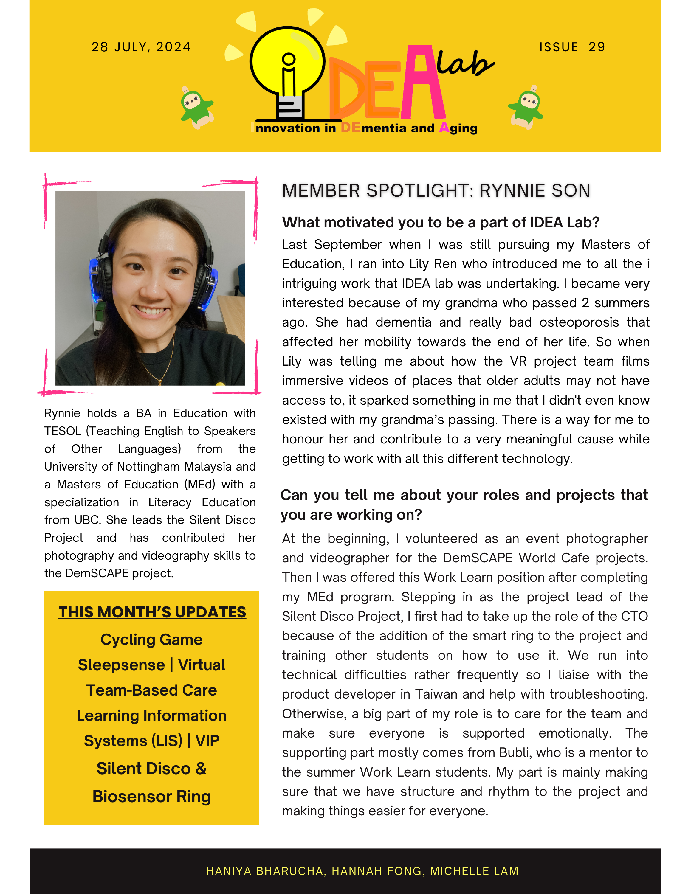 IDEA Lab Monthly Newsletter: July 2024 - UBC IDEA Lab