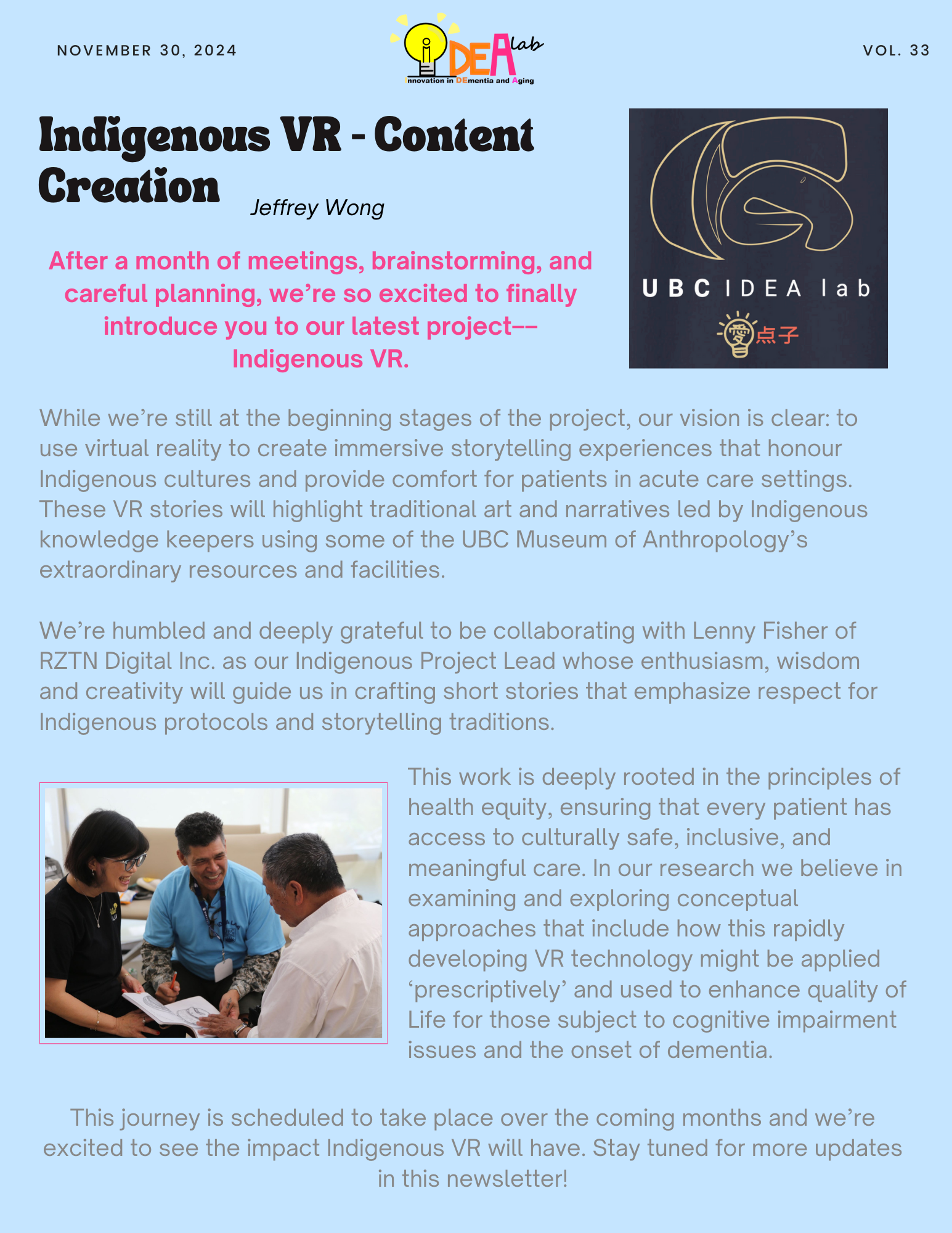 Congratulations! 2024 AgeTech Advance: Healthy Aging Research Program (HARP) - UBC IDEA Lab